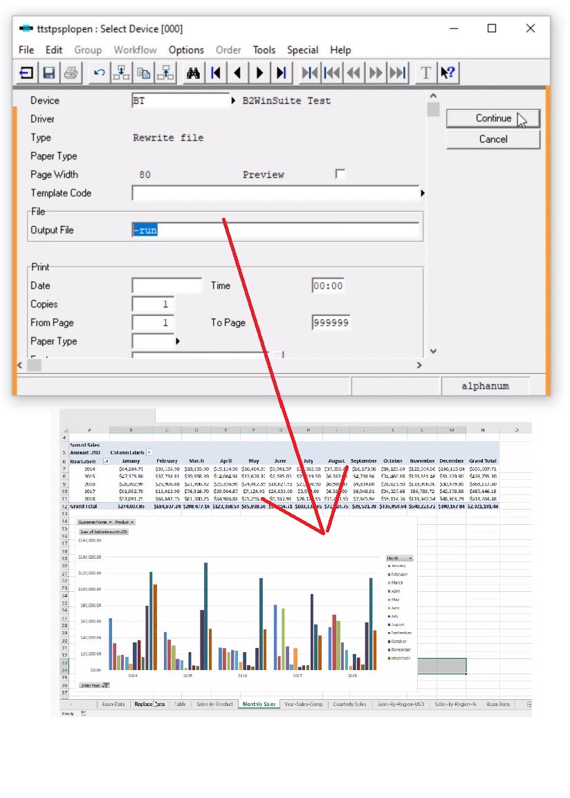 How to generate structured Excel sheets based on ERP reports - B2Win Suite
