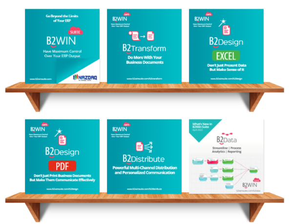 B2Win Suite | Have Maximum Control Over Your ERP Output | NAZDAQ Ltd.